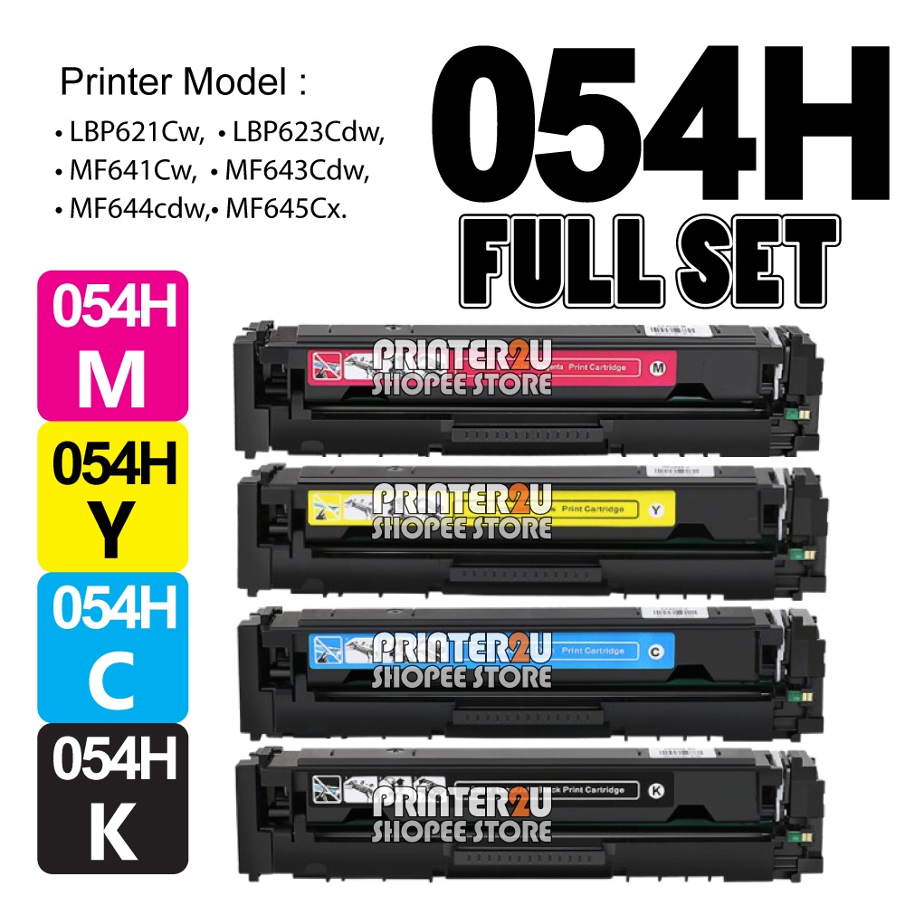 Full Set Compatible Toner Cano* 054H Cartridge CRG 054 ImageClass ...