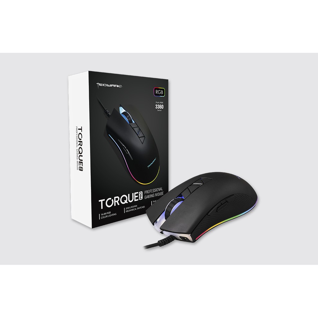 TECWARE TORQUE PRO RGB GAMING MOUSE - BLACK # TEC-TORQUE-PRO | Shopee ...