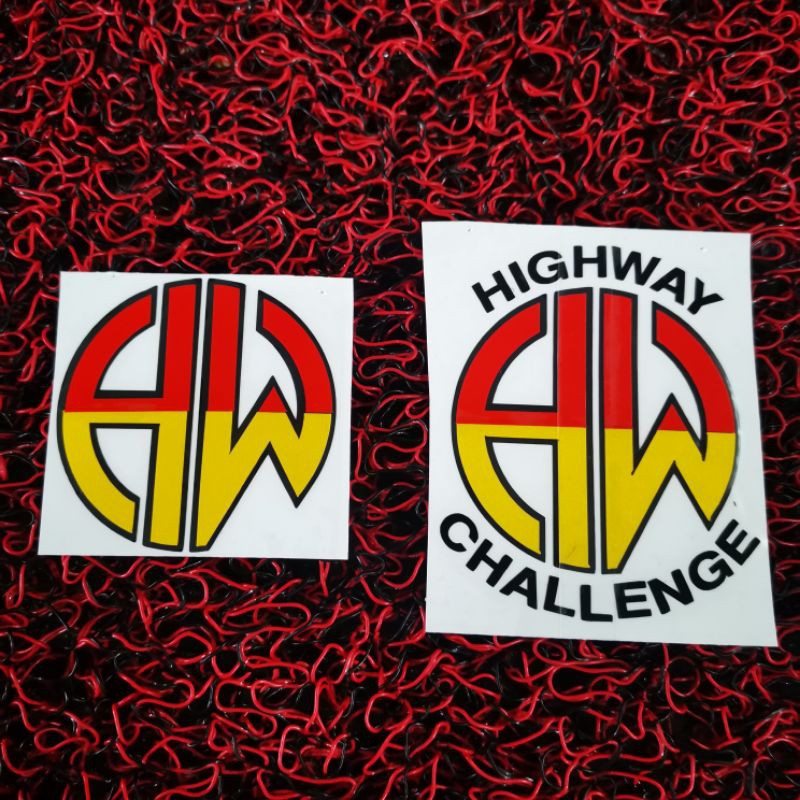 HIGHWAY CHALLENGE LOGO STICKER / STICKER HW | Shopee Malaysia