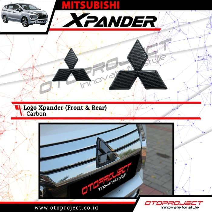 Otoproject Logo Emblem Front Rear Carbon Mitsubisi Xpander | Shopee ...