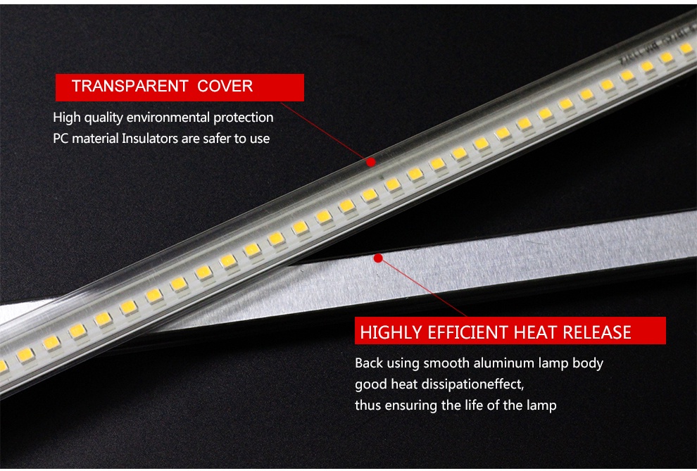 5PCs LED Tube Light 220V High Brightness 2835 30cm 50cm 72LEDs LED Bar ...