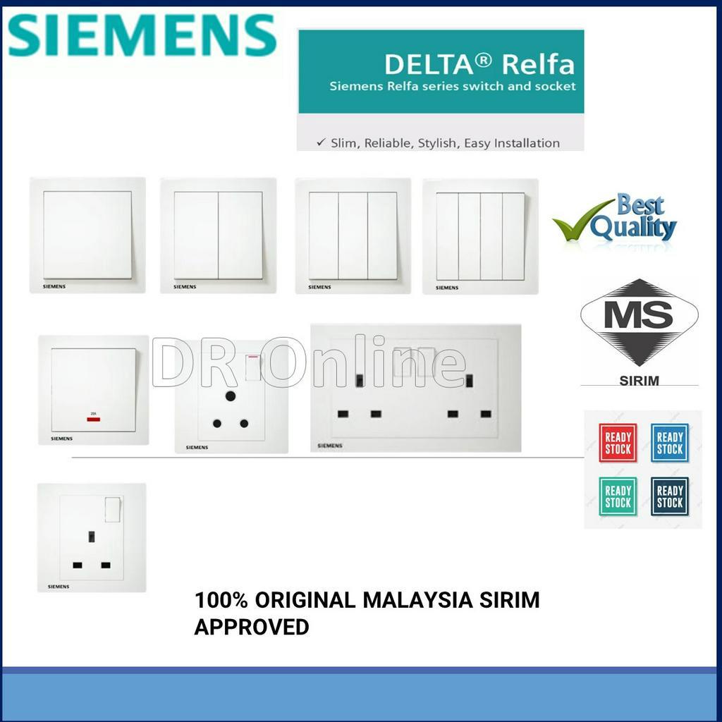 SIEMENS DELTA Relfa SERIES Switches & Socket Outlet SIRIM APPROVED ...