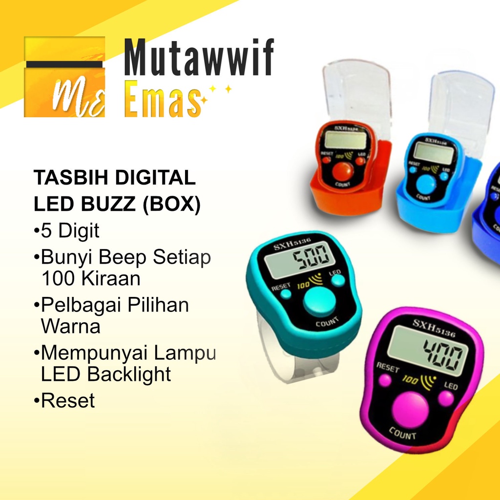 Tasbih Led Beep 100 (Box Case) | Shopee Malaysia