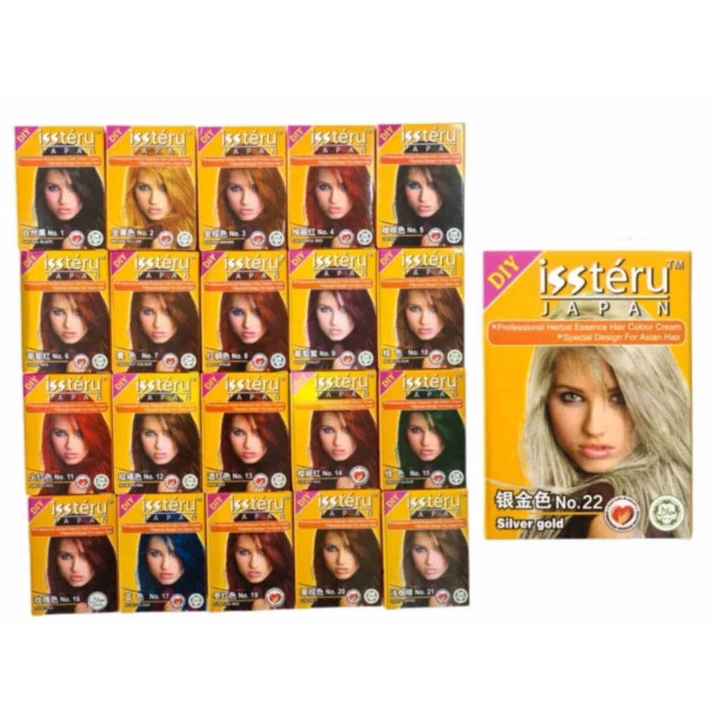 Japan Professional ISSTERU Hair Dye Color Pewarna Rambut DIY 25ml ...