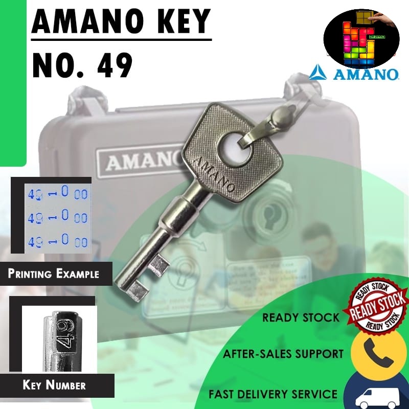 AMANO Station Keys No.20 - No.50 Guard Tour Key AMANO Guard Tour ...