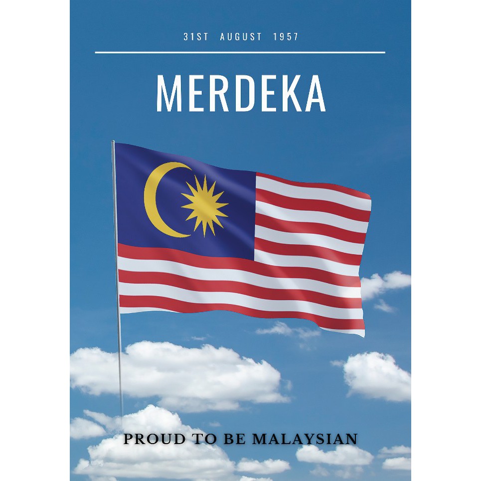 Malaysia Postcard - Malaysia Flag / Merdeka / Postcard Size A6 | Shopee ...