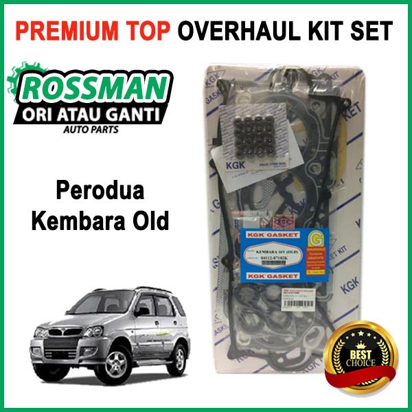 Perodua Kembara Old 16V Premium Engine TOP Overhaul Gasket Kit Set ...
