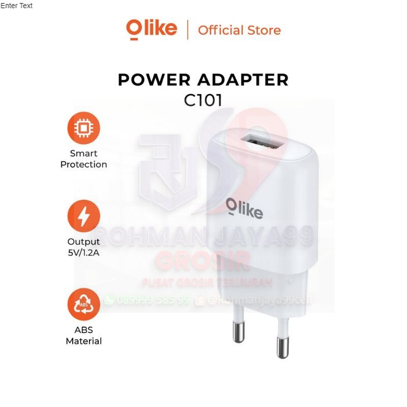 Olike adapter c101 / olike c101 charger head 5V / 1.2A 100% ORI ...
