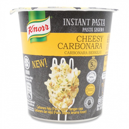 KNORR INSTANT PASTA CHEESY CARBONARA (40GRAMS) | Shopee Malaysia