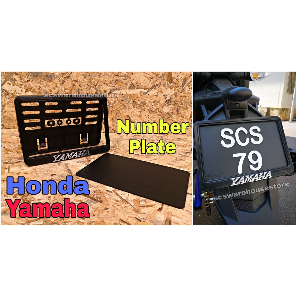 Number Plate Motor HONDA YAMAHA Flexible Universal R15 RS150 LC135 PCX ...