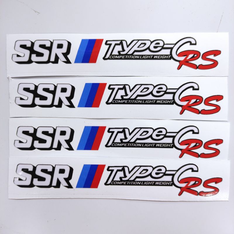 SSR Type-C RS Competition Light Weight Rim Sticker One Set | Shopee ...