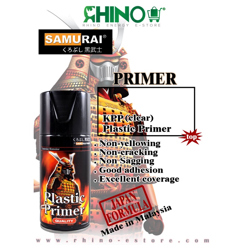 SAMURAI Spray Paint KPP Plastic Primer (Clear) | Shopee Malaysia