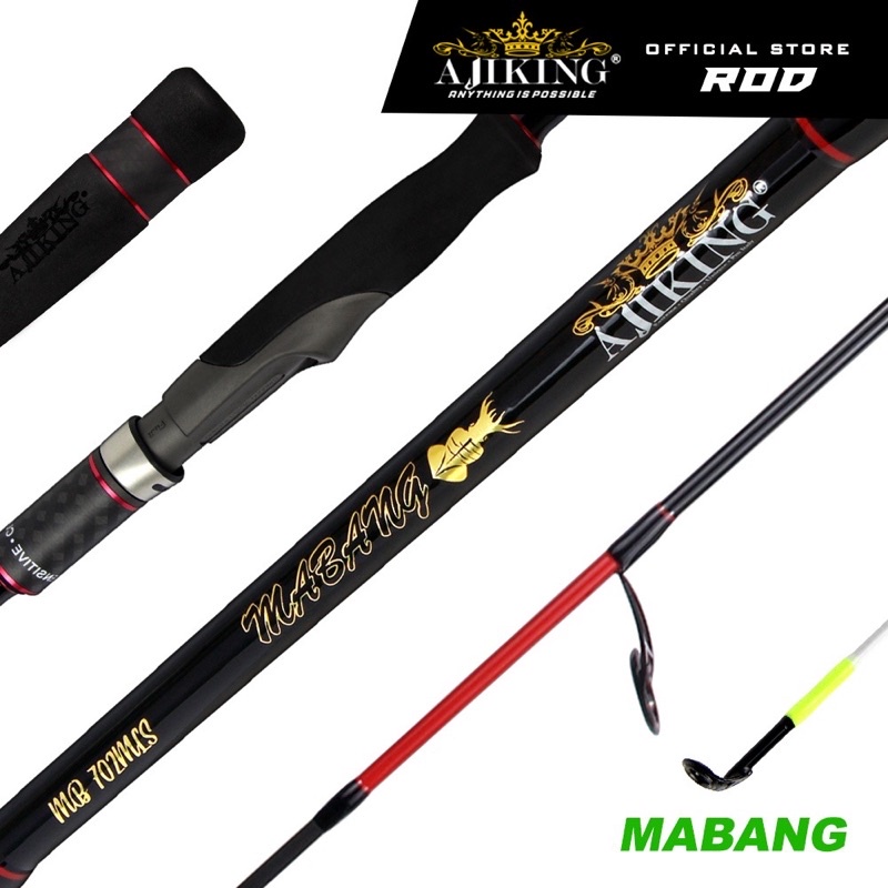 FUJI (7'0ft- 8'3ft) Ajiking Mabang Squid Rod Fishing Rod Pancing Sotong ...