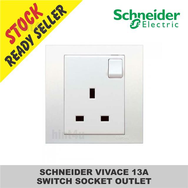 SCHNEIDER VIVACE KB15 13A SWITCH SOCKET OUTLET | Shopee Malaysia