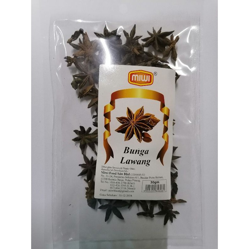 {Miwi} Bunga Lawang 30g (Halal) | Shopee Malaysia