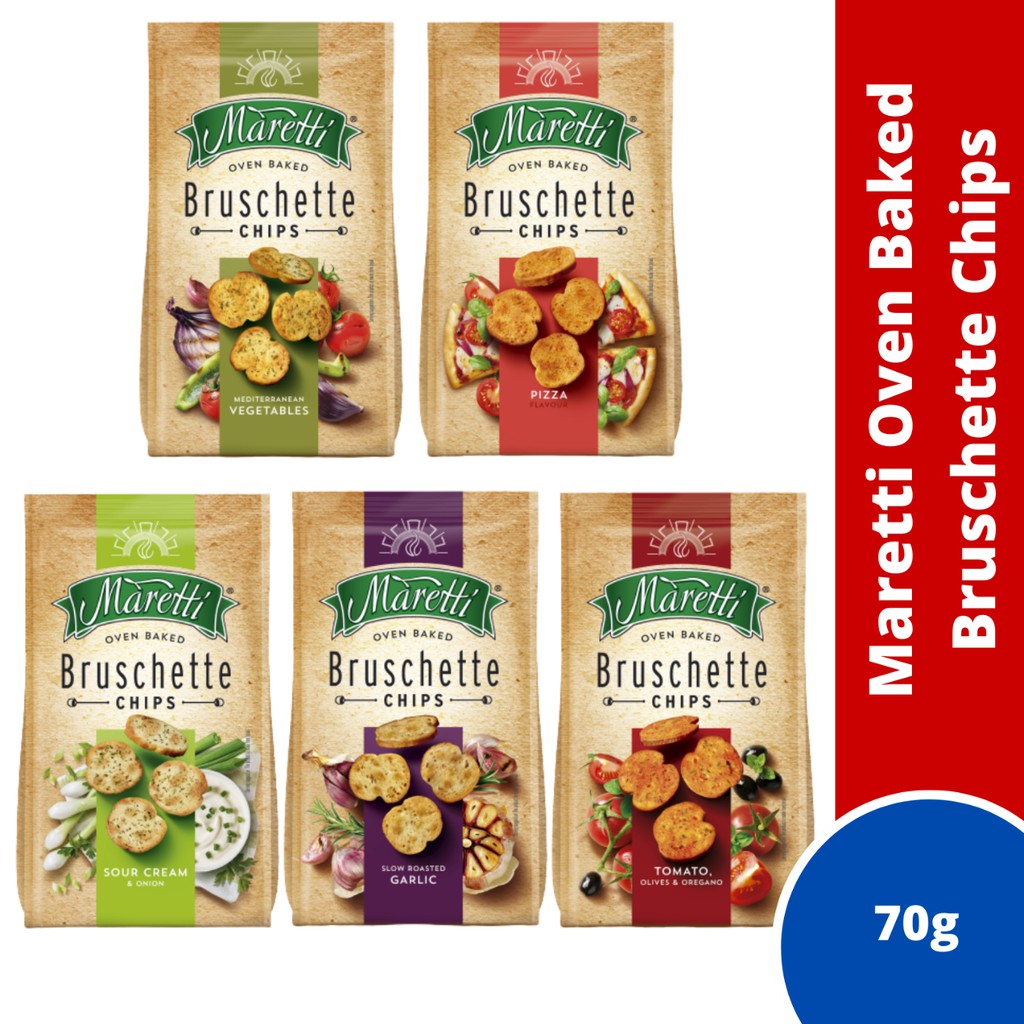 Maretti Oven Baked Bruschette Chips - Assorted Flavors (1 pack 32g/70g ...