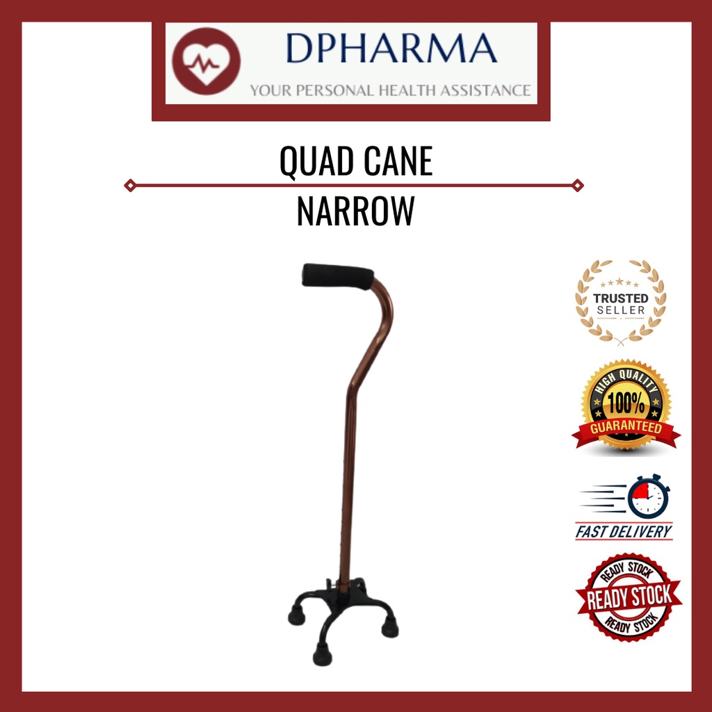 QUAD CANE | LIGHTWEIGHT ALUMINIUM QUAD CANE | WALKING AID | STABLE AND ...
