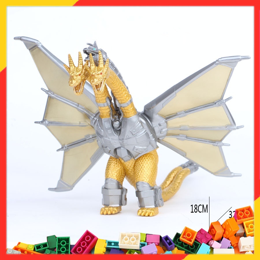 Godzilla Monster Mecha King Ghidorah Gidora 3 Head Dragon Figure Toy ...