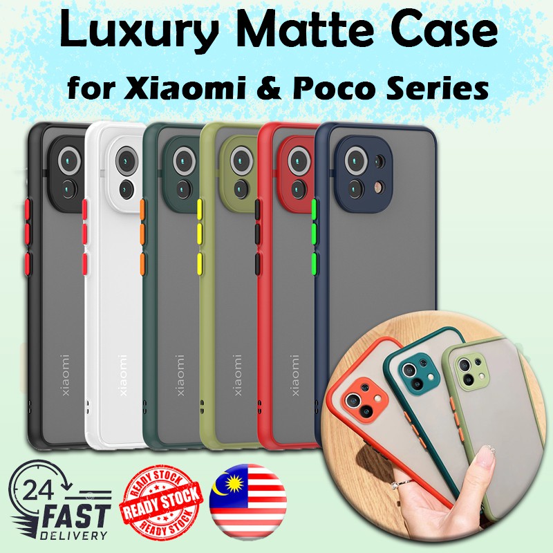 (Luxury Matte Case) Xiaomi Mi 12 lite/11T Pro/ Mi 9T/11 Lite/ Poco X4 ...