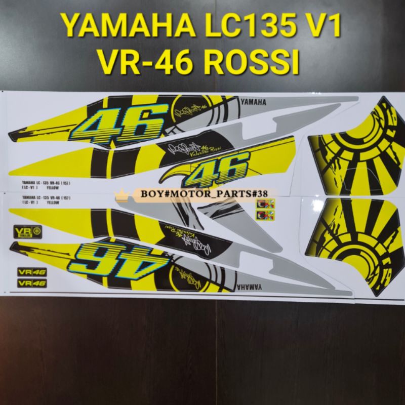YAMAHA LC135 V1 LCV1 VR 46 SPECIAL EDITION BODY STICKER ( READY STOCK ...