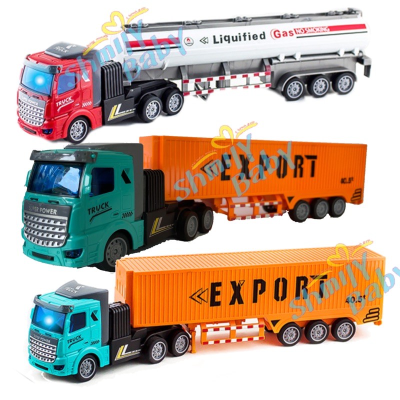 Remote Control Cargo Container Oil Tank Truck with Light RC Lorry 4 ...