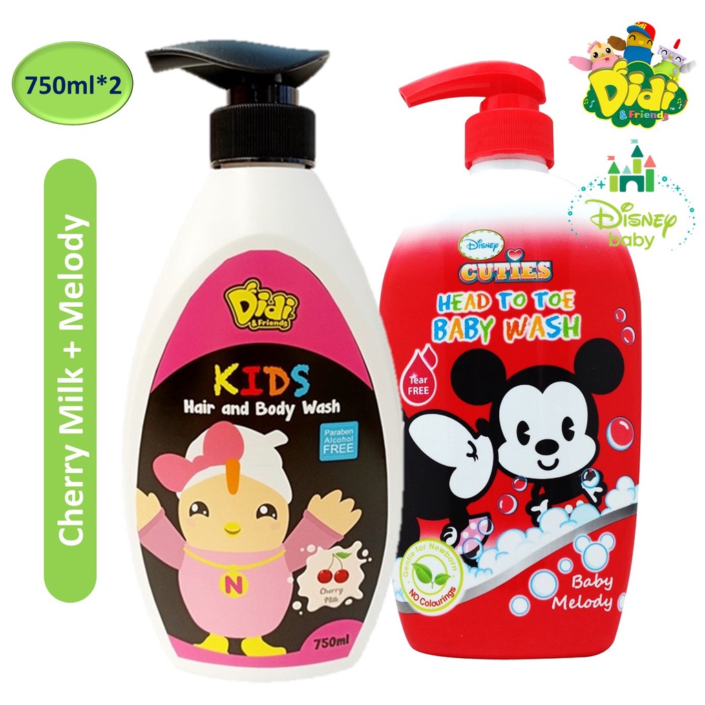 Disney Baby Cuties Didi & Friends Head to Toe Wash Tear Free Shampoo ...
