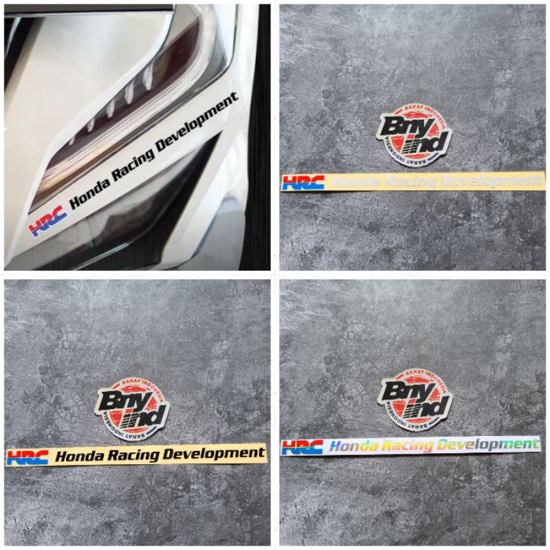 Sticker HRC HONDA RACING DEVELOPMENT CUTTING STICKER | Shopee Malaysia