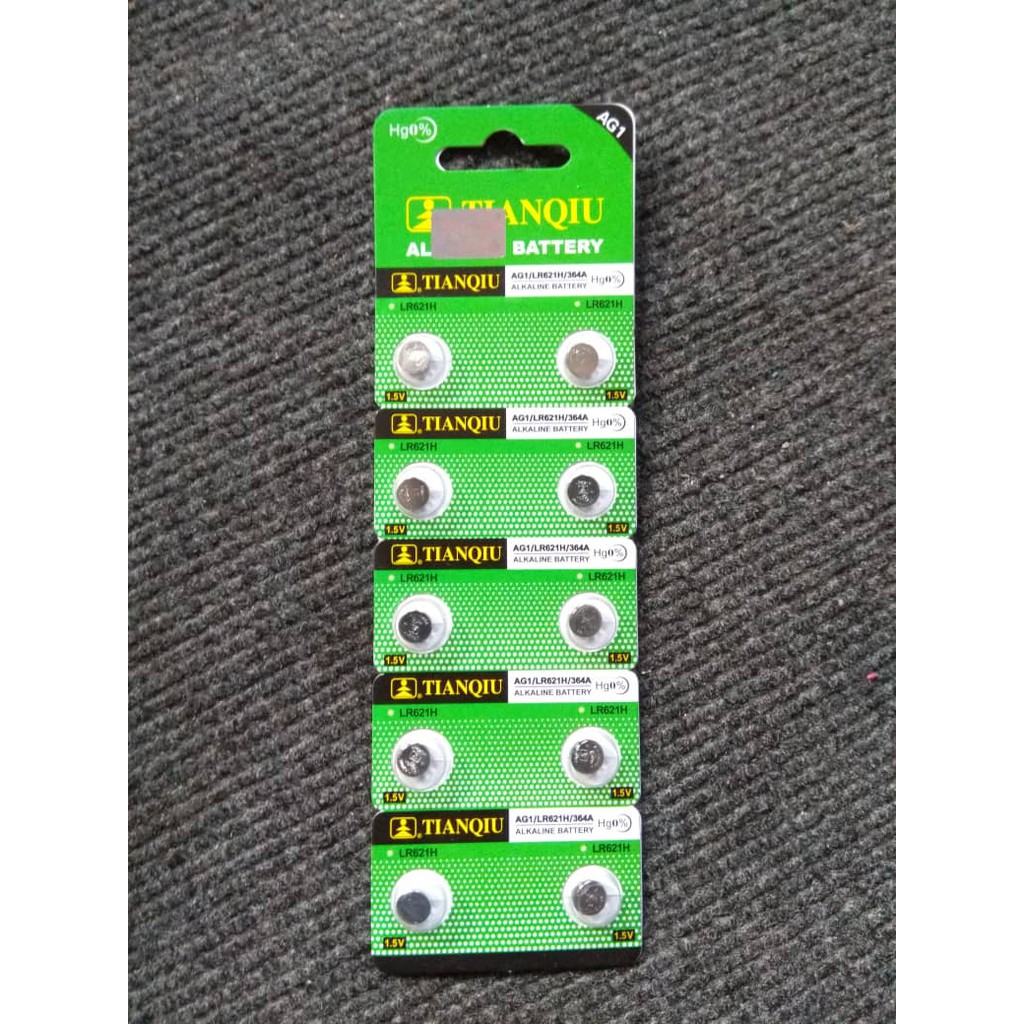 10 Pcs AG1/LR621H Alkaline Battery | Shopee Malaysia