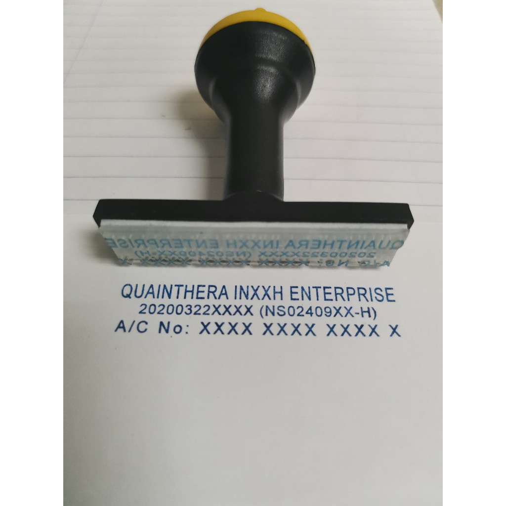 Rubber stamp custom, simple stamp, Name Stamp, Logo Stamp / Cop company ...