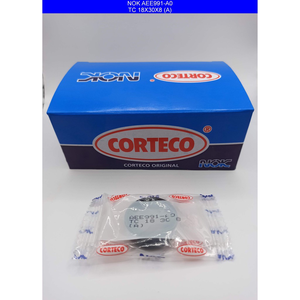 NOK Oil Seal - TC 18x30x8 NBR ( 18 x 30 x 8 ) Corteco / Japan / AEE991A ...