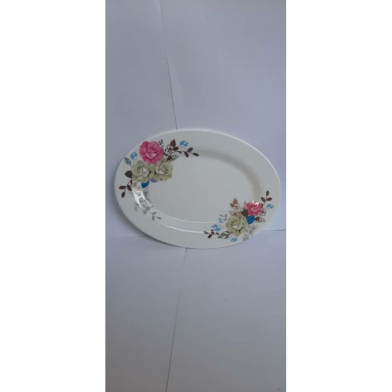 (READY STOCK) PIRING PLASTIK FLORAL PLATE PLASTIC | Shopee Malaysia
