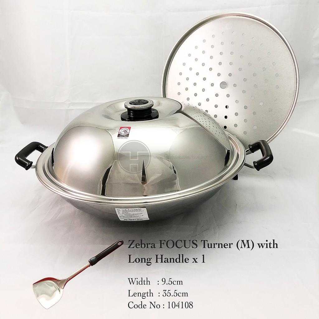 Zebra SUS304 5Ply Chinese Wok Set 38cm/42cm (Package A) | Shopee Malaysia