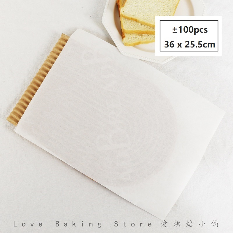 LBS • 50pcs | 100pcs | Baking wax paper foodgrade waterproof baking ...
