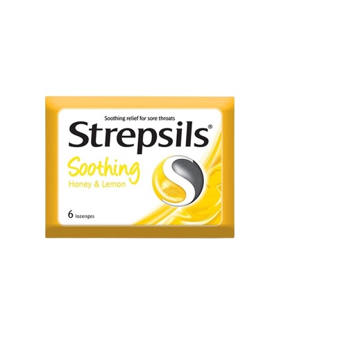 STREPSILS Sore Throat Lozenges Sugar Free Lemon/HoneyLemon Soothing ...