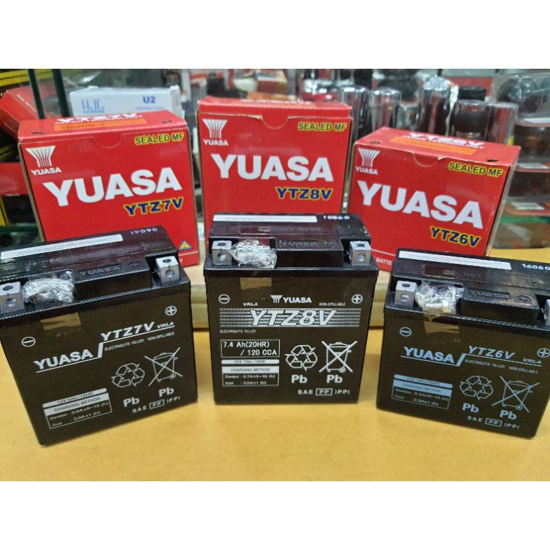 BATTERY YUASA 100% ORIGINAL YTZ6V/YTZ7V/YTZ8V | Shopee Malaysia
