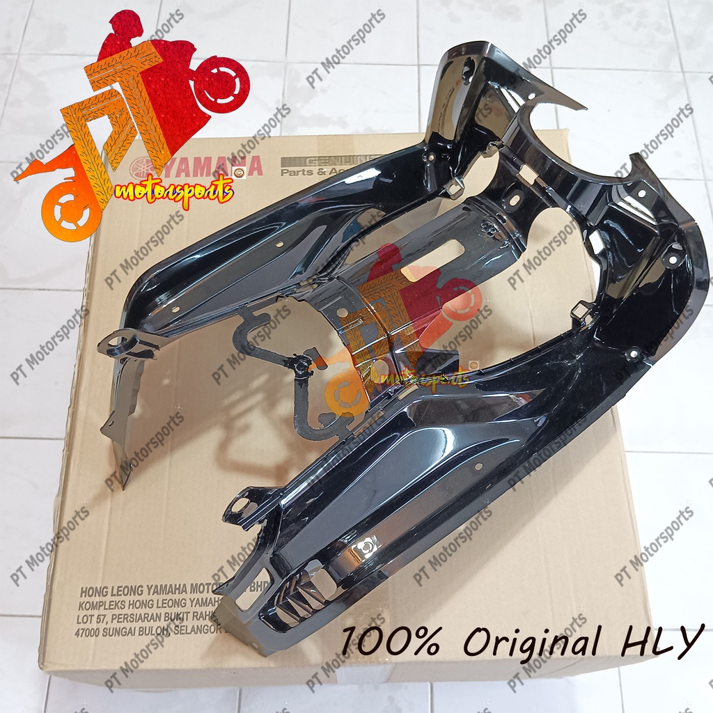 100% Yamaha LC 135 V1 Inner Cover Panel Center Cover Black Silver Inner ...