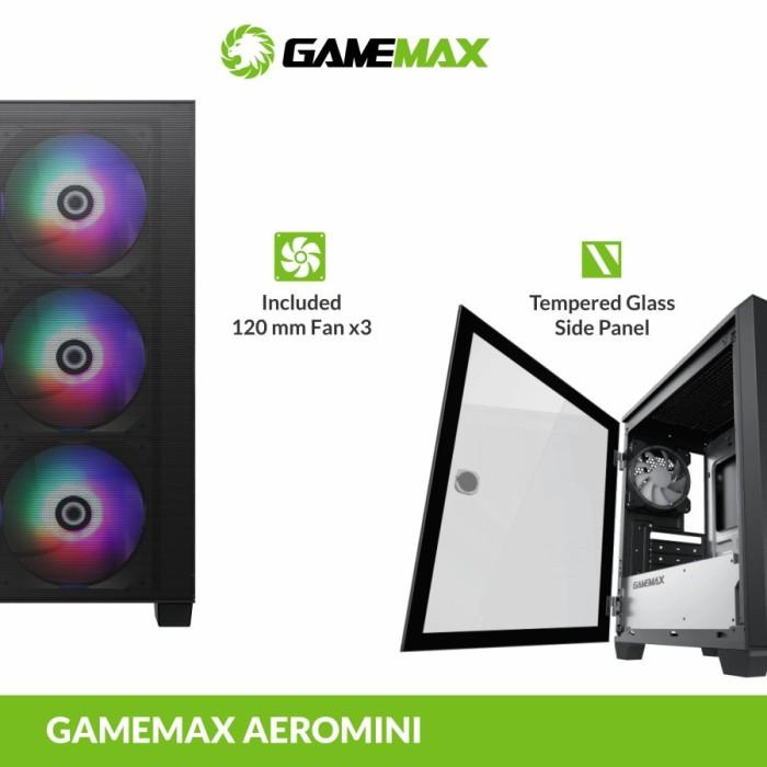 Gamemax Aero Mini PC Gaming Micro ATX/Aero Mini RGB Computer Case ...