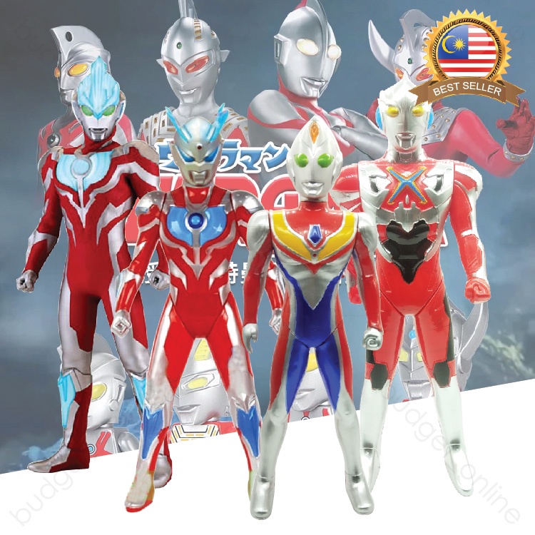(BIG) Ultraman Toy Action Figure Play Toy with Sound And Light / Patung ...