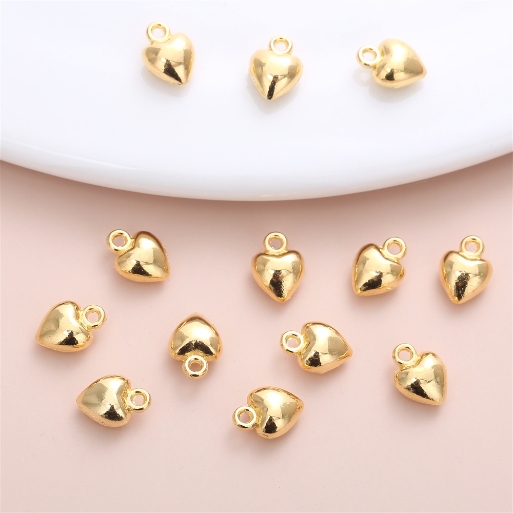 30pcs/set Vintage Delicate 3D Heart Charm for Women's Pendant Necklace ...