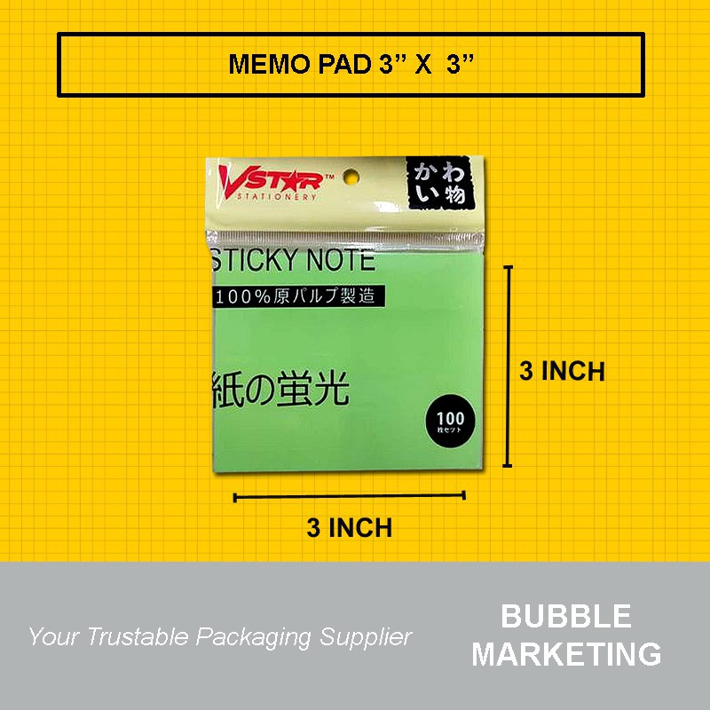 masterborong 5 Arrow Sign Here Sticky Note Memo Pad Fluorescent Cyber ...