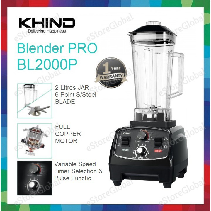 KHIND Blender PRO BL2000P / Commercial Heavy Duty Blender | Shopee Malaysia