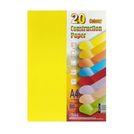 A4 Colour Papers 80gsm (100 Sheets) | Shopee Malaysia