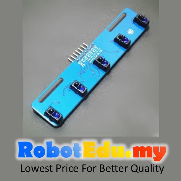 5 Ways Channel Line Following Track Auto Calibrate IR Sensor, for ...