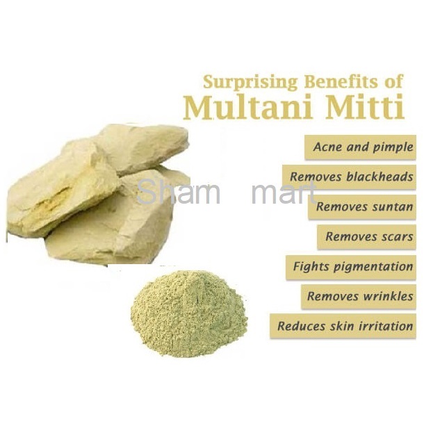 Pure Fullers Earth Powder- Multani Mitti 100g | Shopee Malaysia