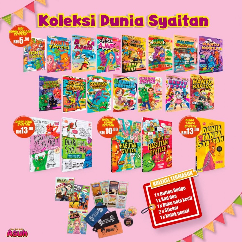 KOLEKSI KOMIK DUNIA SYAITAN | KOMIK-ASUH + FREE GIFT | Galeri Ilmu ...