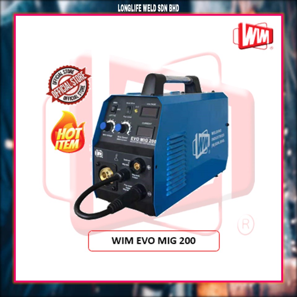 WIM WELDING MACHINE EVO MIG 200 C/W STANDARD ACCESSORIES. | Shopee Malaysia