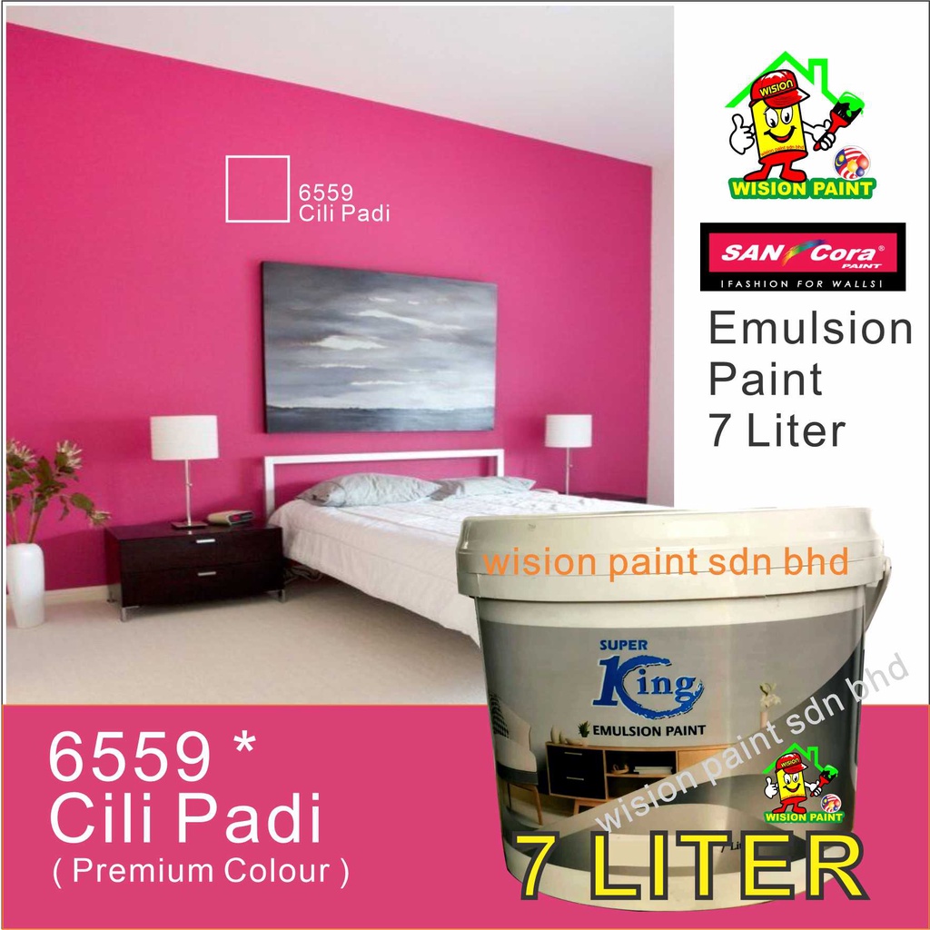 7L ( 7 LITER ) SUPERKING Emulsion Paint Cat air dinding - Standard ...