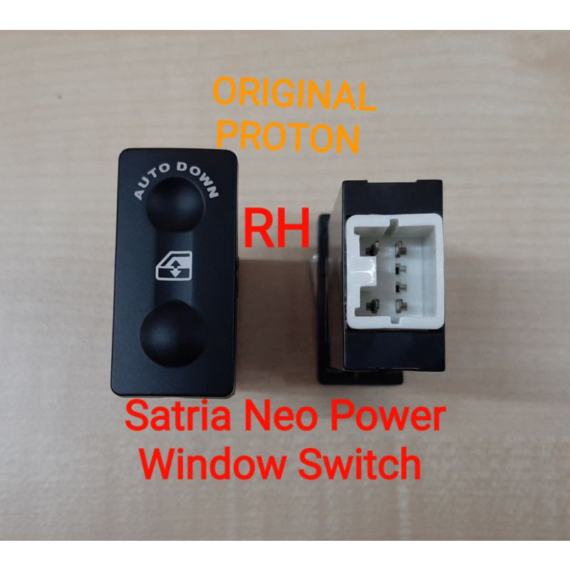 Satria Neo Power Window Switch RH, PW868660. ORIGINAL PROTON dan BARU ...