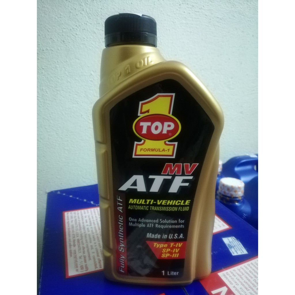 TOP 1 MV ATF Fully Synthetic Automatic Transmission Fluid (1L) | Shopee ...