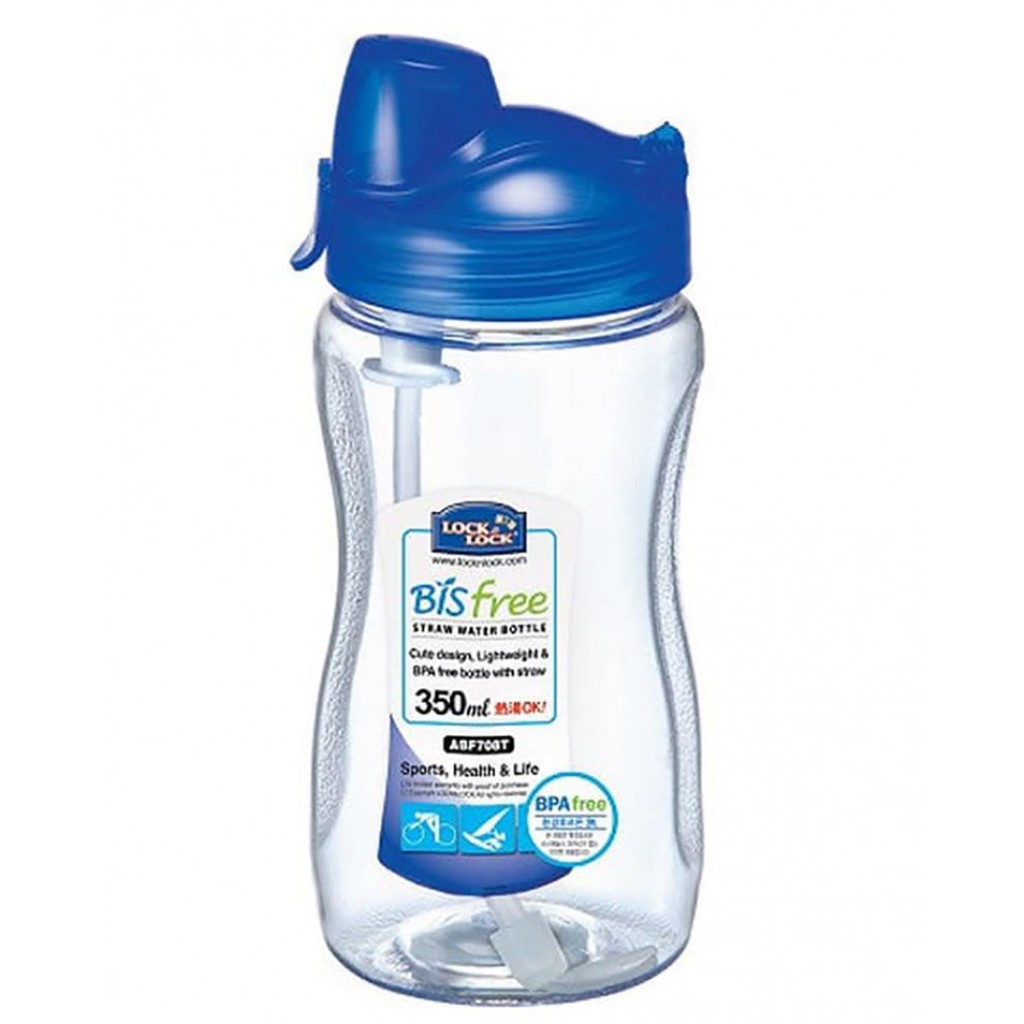LOCK & LOCK WATER BOTTLE BISFREE SPORTS W/STRAW 350ML (ABF708T ...